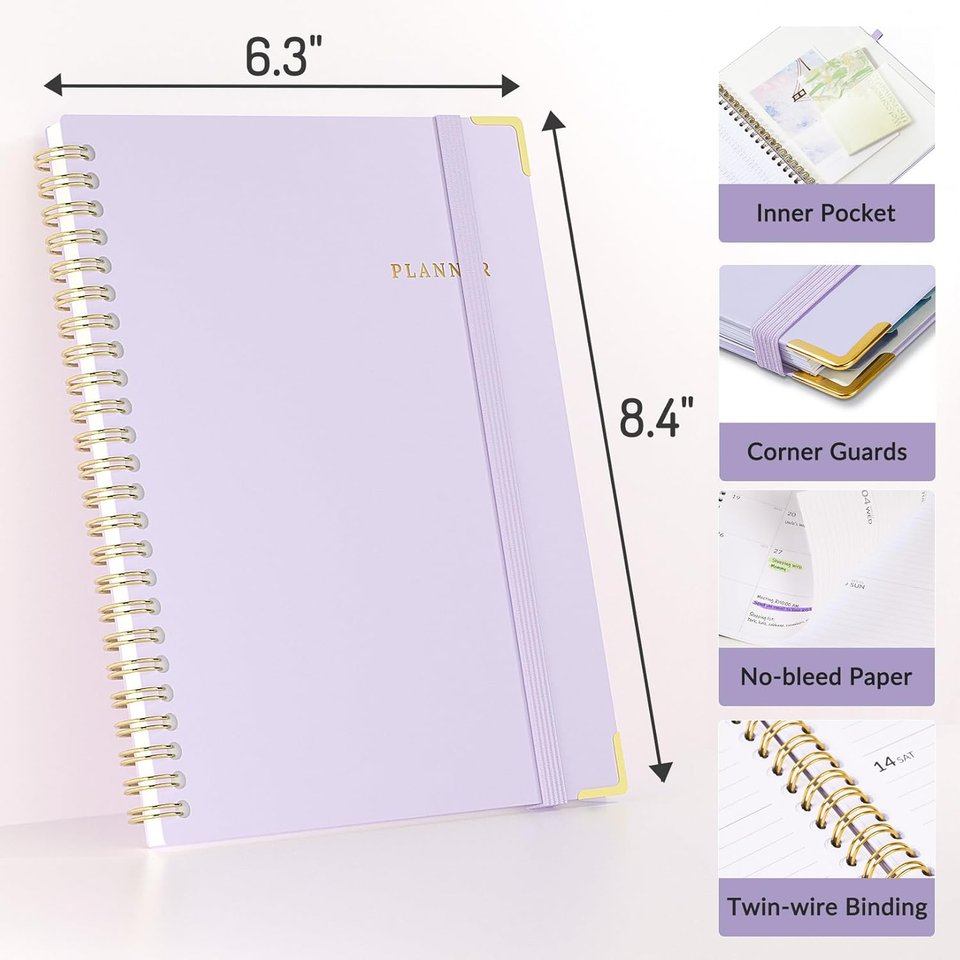 2026 Planner, Calendar Planner Weekly and Monthly, Jan 2026-Dec 2026, 6 ...