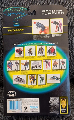 Vintage Batman Forever Movie TWO-FACE Action Figure w Good Evil Coin ...