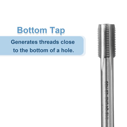 Hand Bottom Tap 7/16-24 UNF 2B Bottoming Style Screw Tapping Threading ...