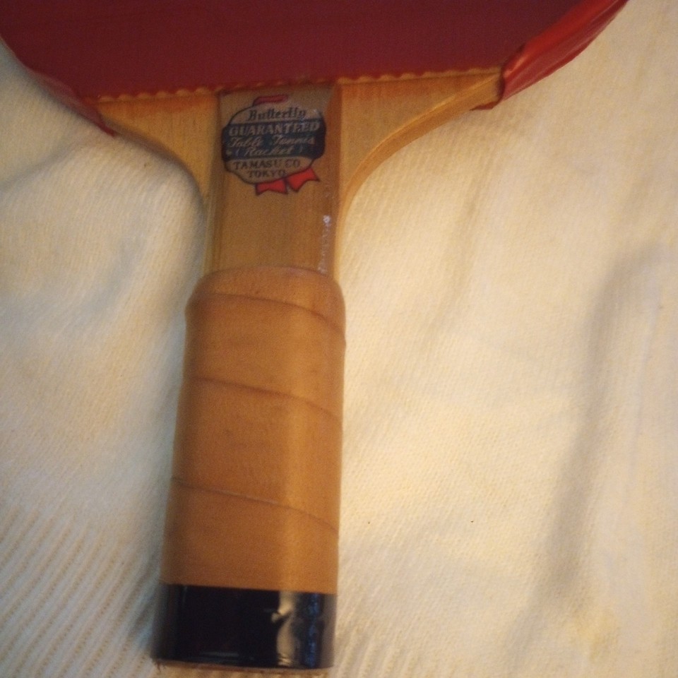 Butterfly Vintage Table Tennis Racket Black Era Used, Out of Print ...