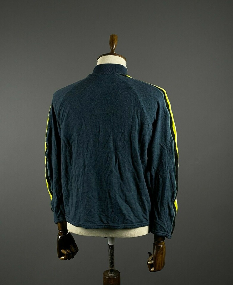 Men Icebreaker Blue High Neck 1/4 Zip Merino Wool Activewear Sweater ...
