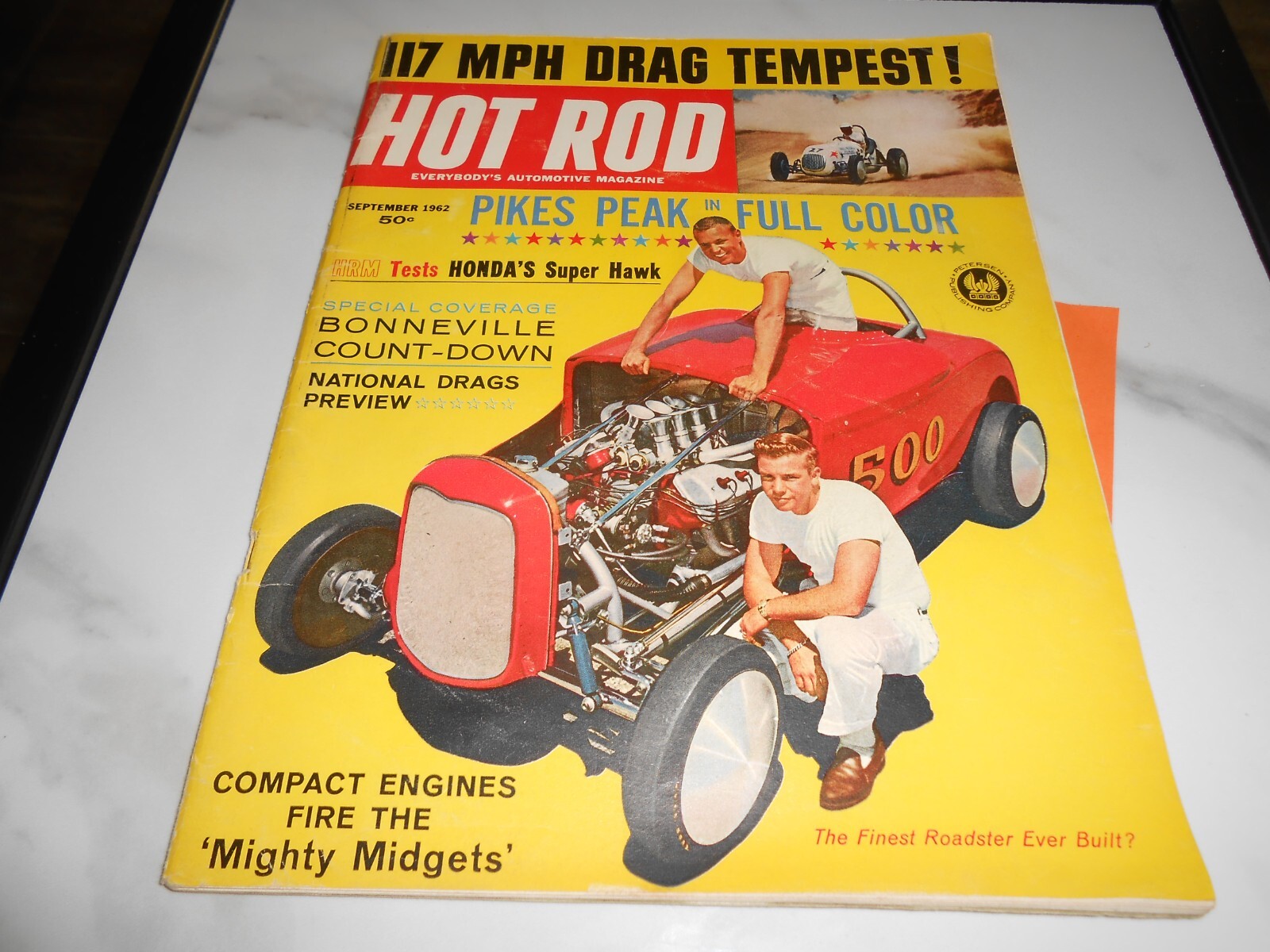 Hot Rod Sept 1962, Drag Tempest, Honda Super Hawk, Pikes Peak in Color ...