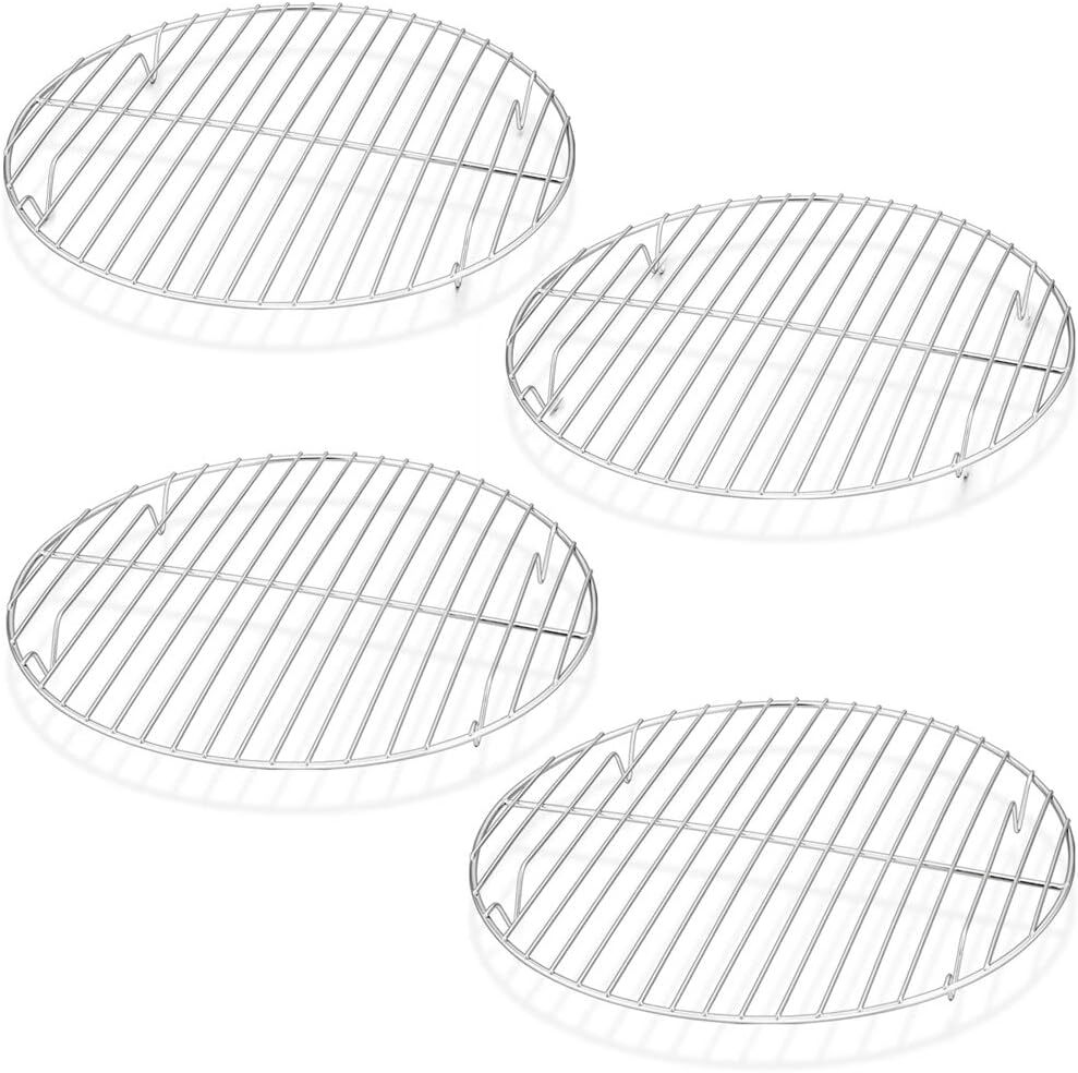 Round Cooling Rack Set Of 4 9 Inch Round Wire Rack Stainless Steel ...