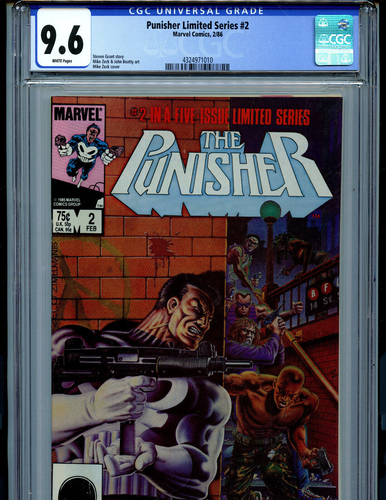 The Punisher #2 CGC 9.6 NM+ 1986 #2 of 5 Part Series Marvel Comic ...