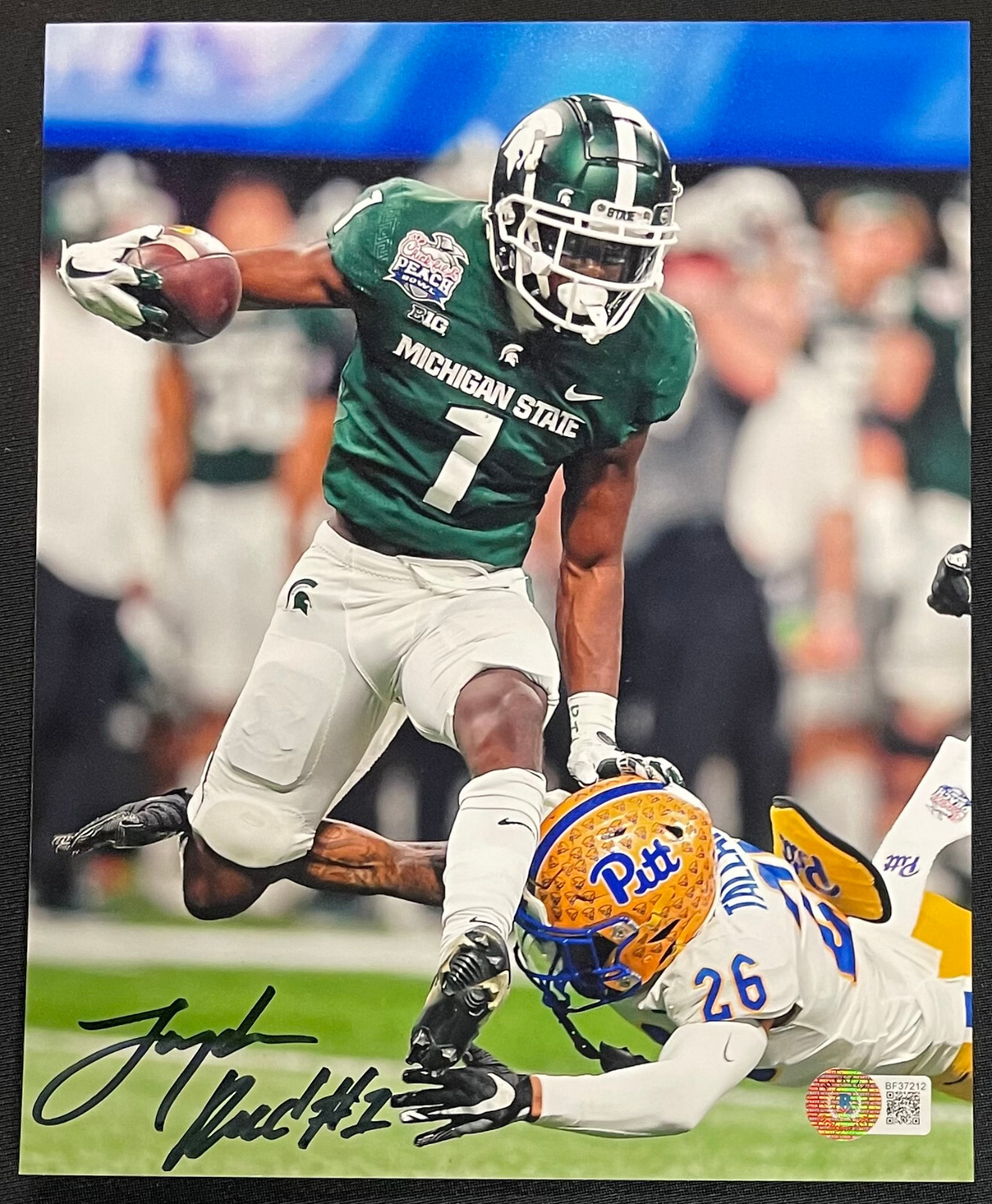 JAYDEN REED SIGNED MICHIGAN STATE SPARTANS 8x10 PHOTO BECKETT COA BAS ...
