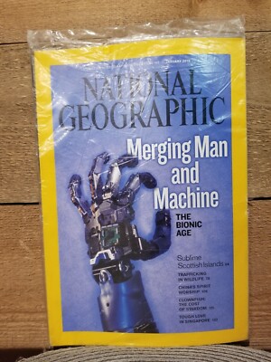 National Geographic Magazine January 2010 Merging Man and Machine NEW ...