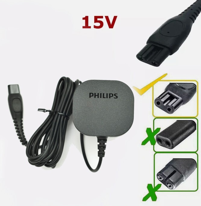 New Genuine Philips Shaver Charger HQ8505 Power Lead UK Plug Series ...