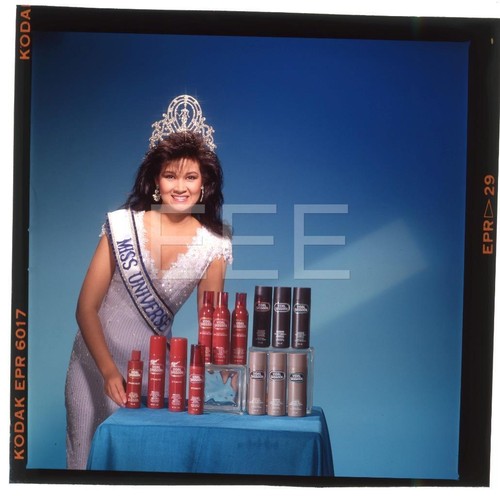 1988 Bui Simon Miss Universe Model by Harry Langdon Transparency w ...