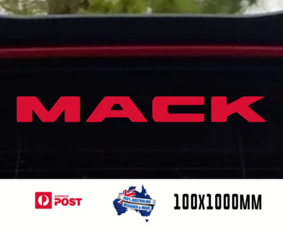 Mack Truck Windshield Windscreen Banner Sticker Decal 1000mm RED | eBay ...