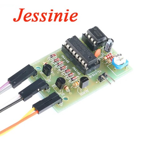 CD4017 NE555 Strobe LED Kit Flash Light Explosion DIY Electronic ...