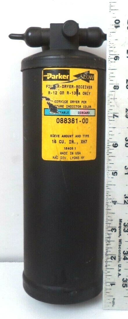Parker 16 Cubic Inch AC Filter Drier Receiver, P/N 088381-00 | eBay