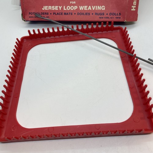 WNC Hand Weaving Loom for Jersey Loop Weaving Vintage Non-Rust Hook ...