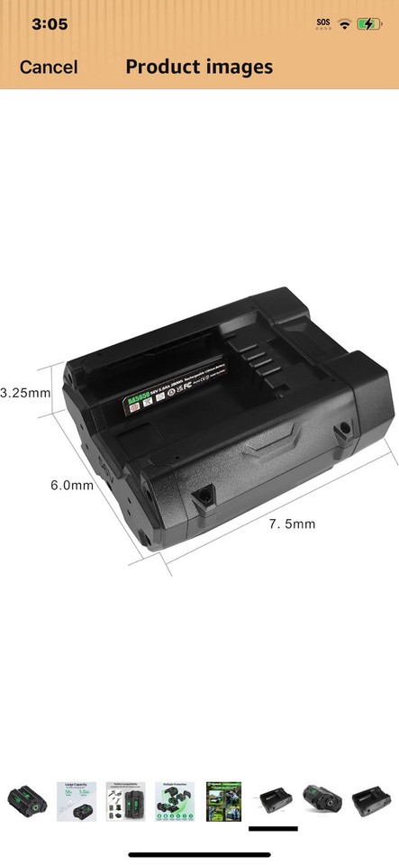 Ego BA2800T 56-Volt 5.0Ah Lithium 692042011047| eBay