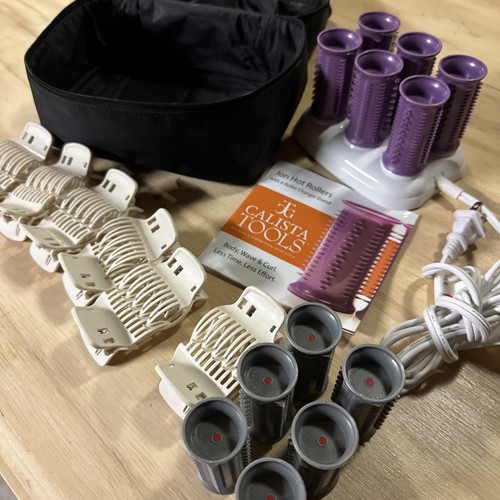 Calista Tools Ion Hot Heating Rollers Short Style Set Add Body Wave ...