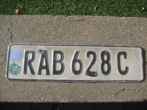 RWANDA AFRICA WITH COUNTRY HOLOGRAM 2012 # RAB 628C RARE FRONT LICENSE ...