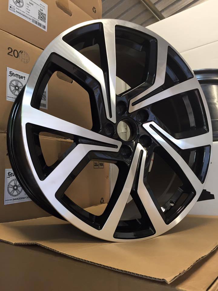 18" VW Golf Clubsport Style Alloy Wheels Gloss Black Polished MK5 MK6 ...