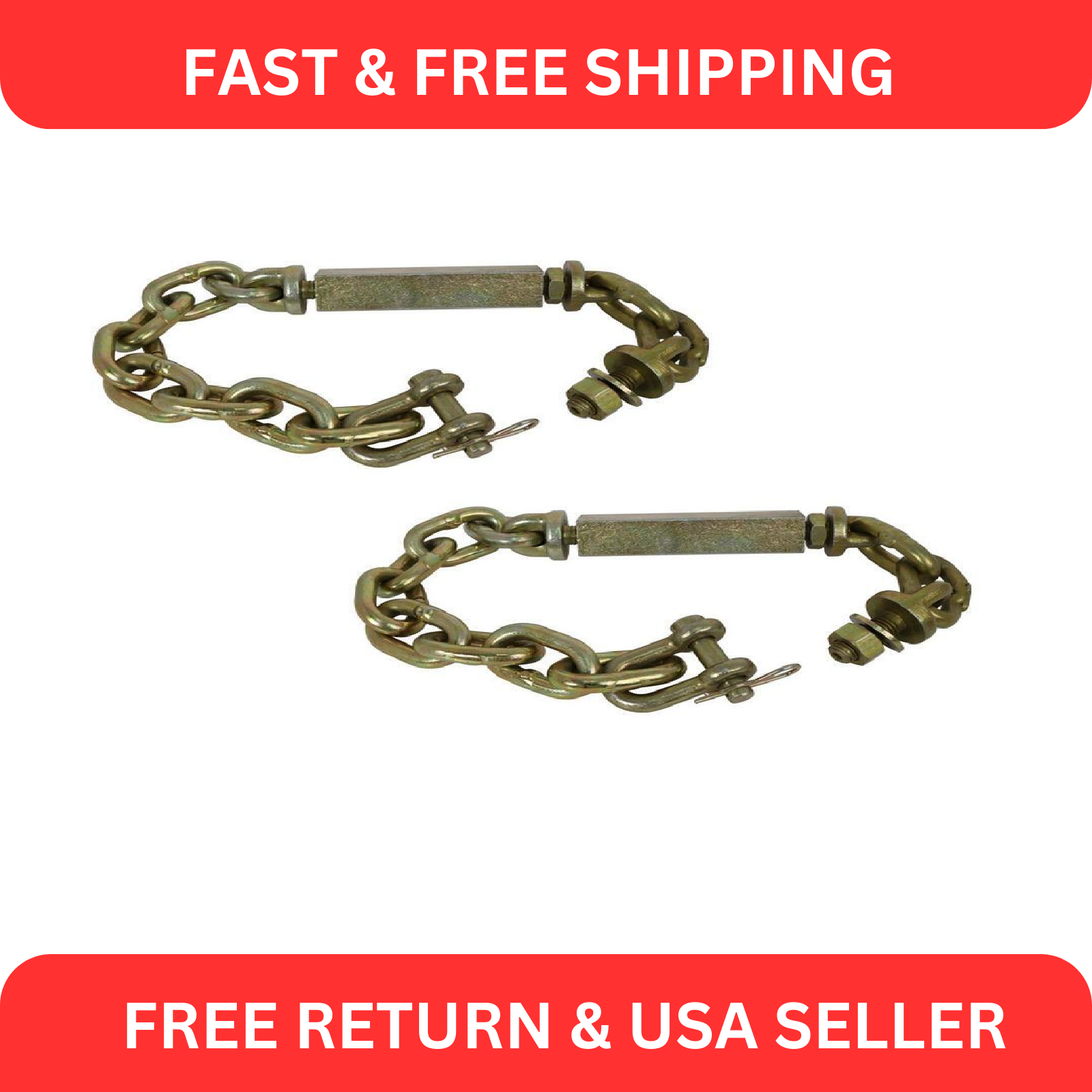 2 Universal 3 Three Point Hitch Chain Stabilizer Turnbuckle Sway | eBay