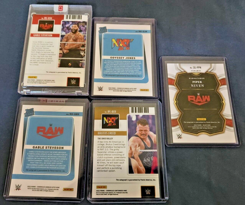 2022 2023 WWE Panini Autograph Auto Lot of 5 Odyssey Jones Steveson ...