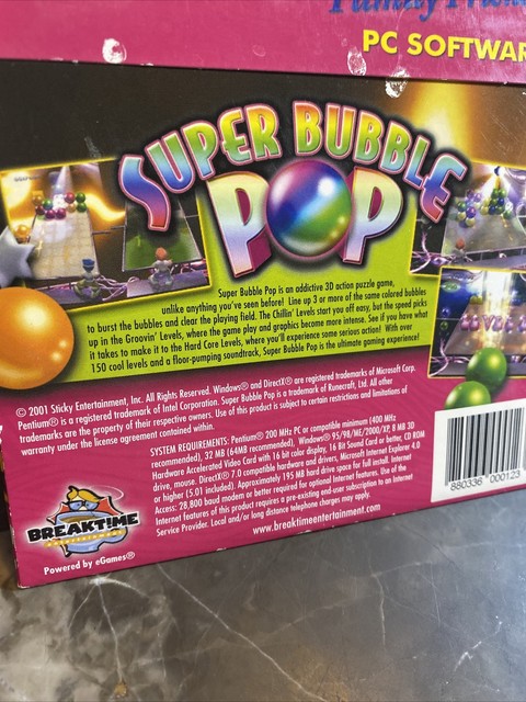 Super Bubble Pop (PC, 2003) for sale online | eBay