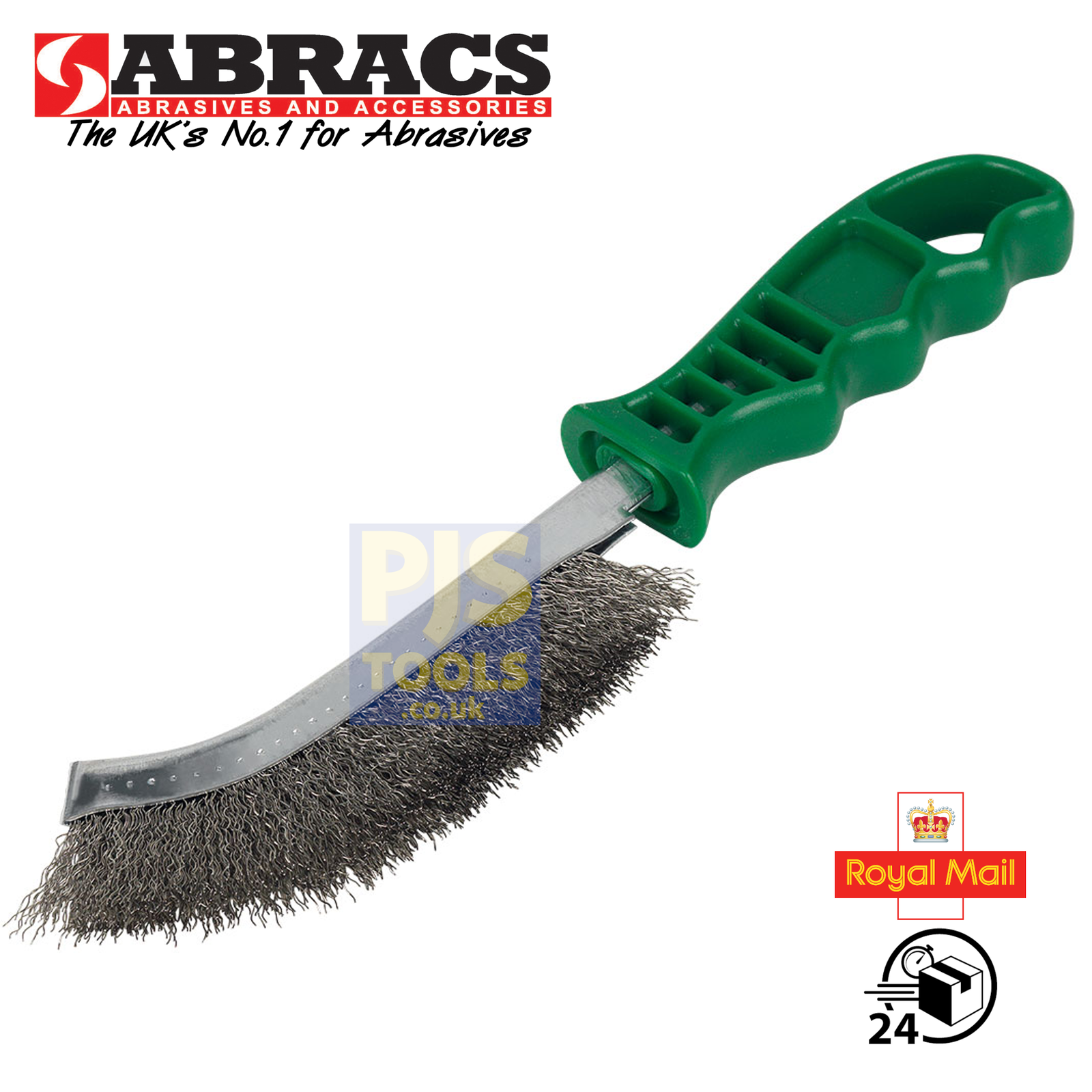 Abracs plastic handle stainless steel wire hand scratch brush rust ...