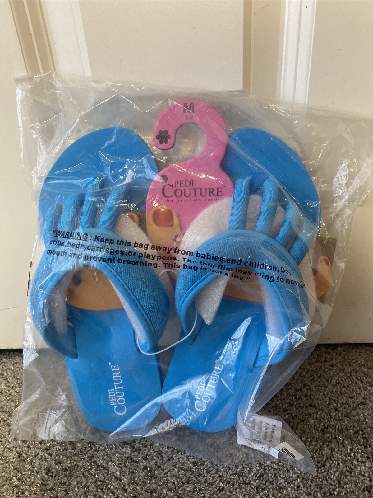 Pedi Couture Womens Pedicure Sandals On The Go Flip Flops Turquoise ...