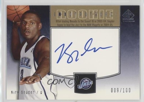 2004-05 SP Signature Edition Rookie INKorporated /100 Kirk Snyder #RI ...