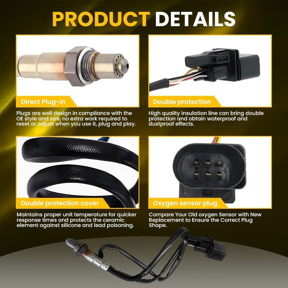 Upstream O2 Air / Fuel Oxygen Sensor 3737 Wideband Innovate Part LSU-4. ...