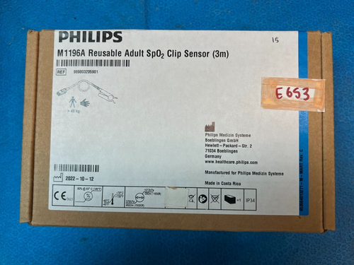 Philips M1196A Adult Clip SpO2 Sensor Original w/ Packing(E653) | eBay