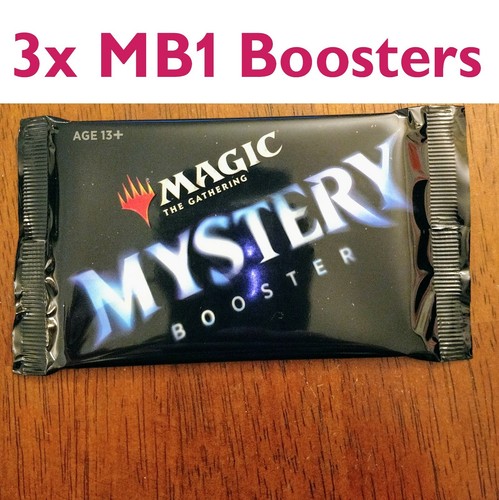 MTG- 3x (up to 6) Mystery Booster Packs MB1 - Factory Sealed ...
