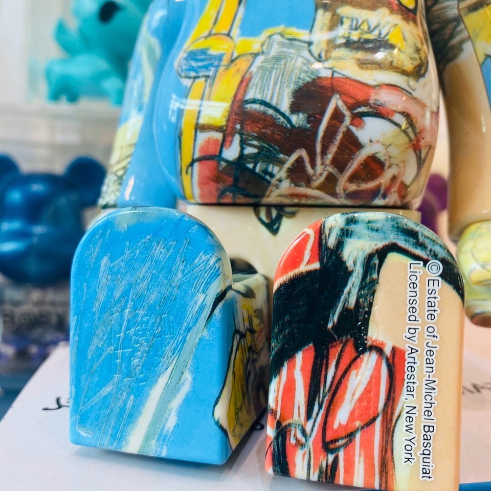 Bearbrick 400% Basquiat Jean-Michel Basquiat #6 Building Block Bear ...