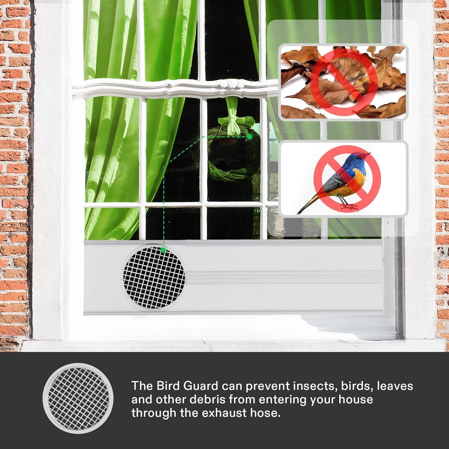 VIVOSUN Window Duct Kit, for Inline Fan 4"/6" Ducting AC Window Seal | eBay