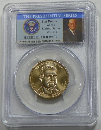 2014 D Herbert Hoover Presidential Dollar Coin PCGS MS66 Position A | eBay