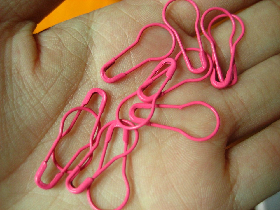 assorted Calabash Shape Safety Pin Pear Gourd Shape Coilless tag ...