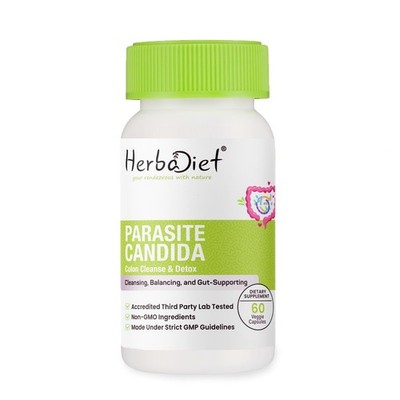Parasite Candida Support Capsules Colon Gut Detox Cleanse Natural ...