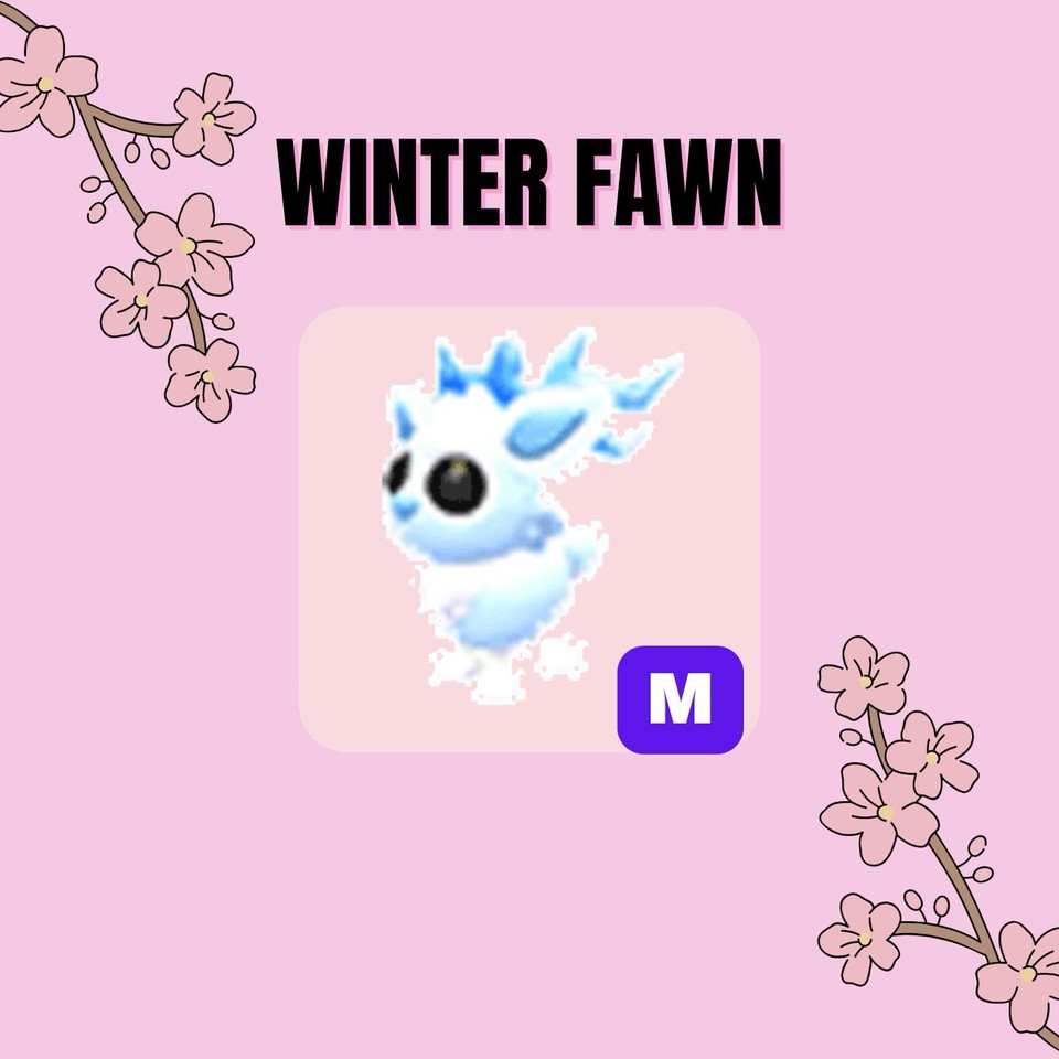 ADOPT FROM ME TODAY!! MEGA NEON WINTER FAWN!! FAST & CHEAP!! | eBay