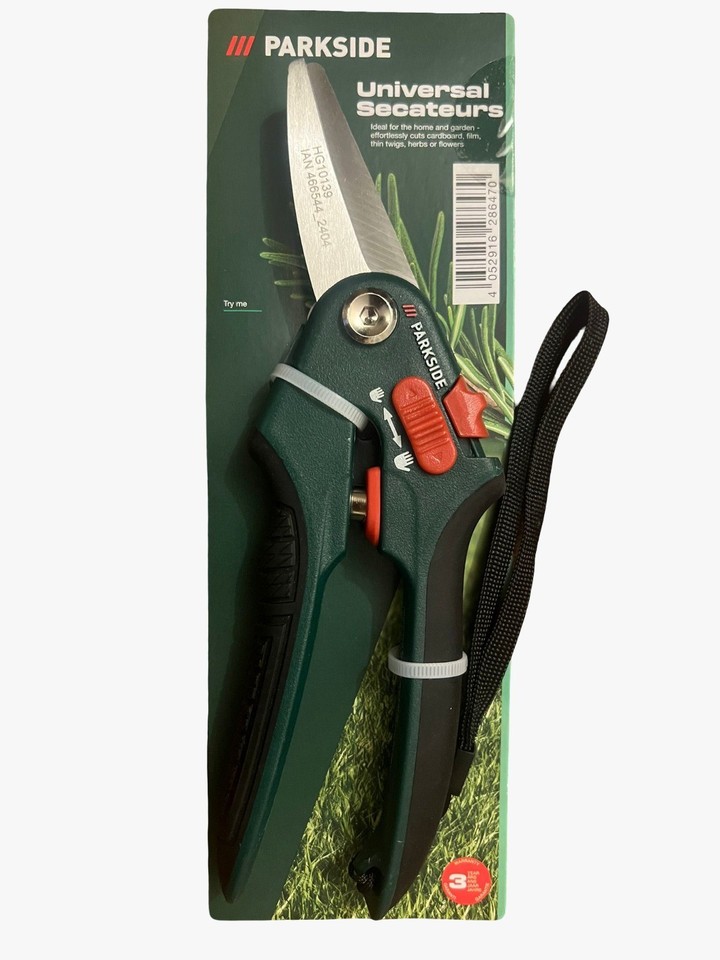 PARKSIDE Secateurs Set – Universal, Bypass & Anvil Pruning Shears Heavy ...