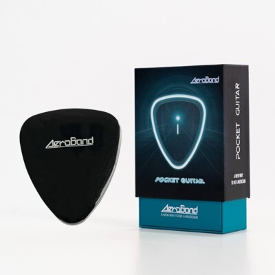 Aero Band Pocket Guitar Model DL-1902A Bluetooth Sealed Aeroband Black ...