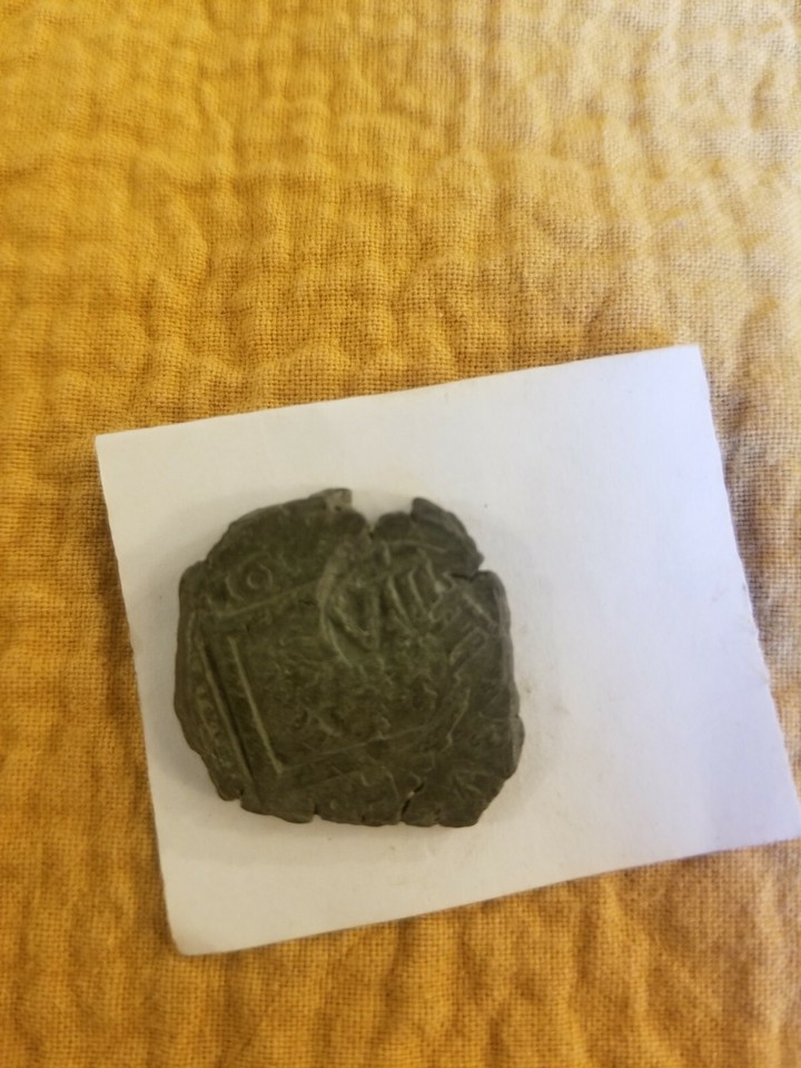 1620's/1641 Spanish Shipwreck Coin Maravedis pirate cob Double stamped ...