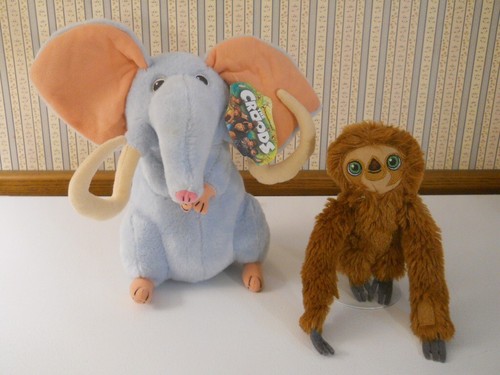 The Croods New 10" Mousephant & 6" Belt the Sloth plush stuffed Lot of ...