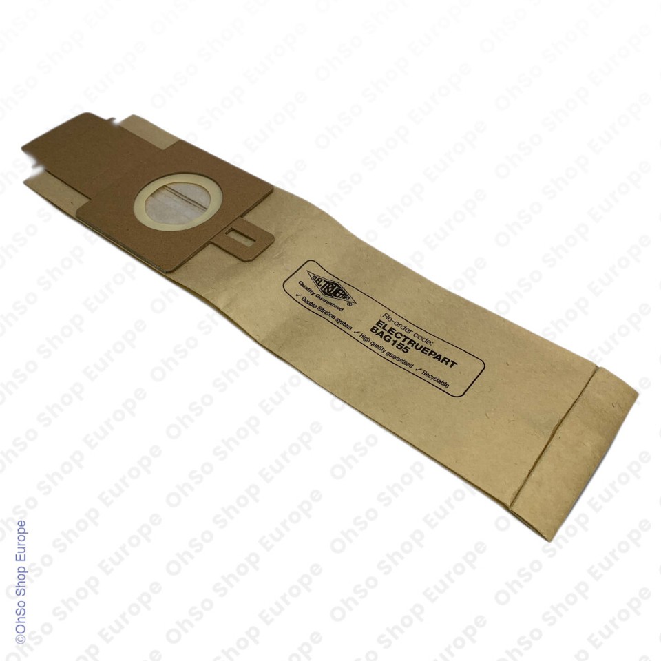 5 x HOOVER Vacuum Cleaner Bags H20 Type To Fit PUREPOWER, U3268, U3330 ...