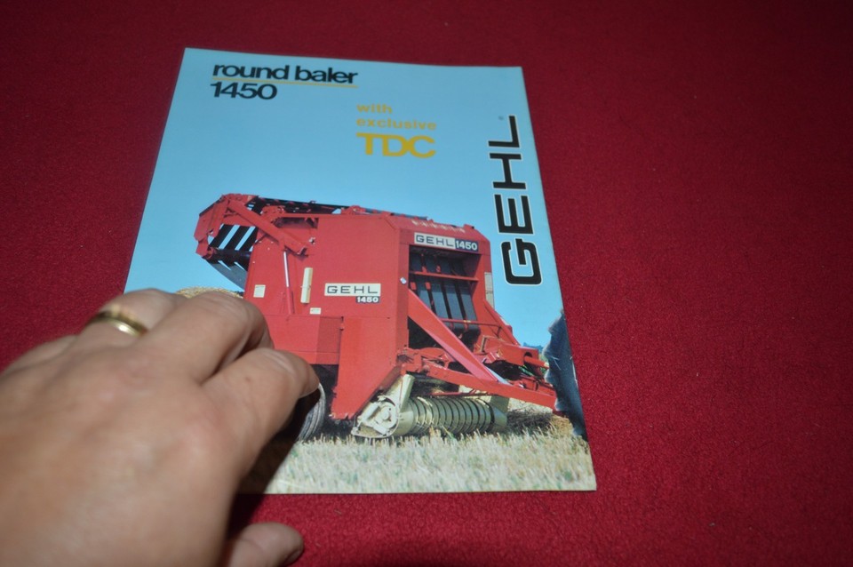 Gehl 1450 1850 Round Baler Dealer's Brochure AMIL9 | eBay