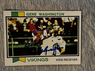 Gene Washington Signed Minnesota Vikings Card | eBay