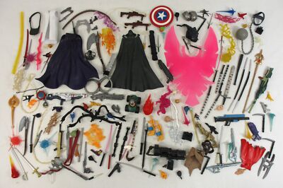 Lot of 150+ Marvel Legends Accessories Weapons Hands Effects Parts ...