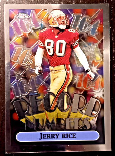 Jerry Rice 1999 Topps Chrome Record Numbers RN8 | eBay