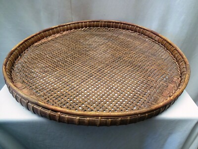 Antique Burmese Cane Sieve Farmhouse Kitchen Utensil Grain Sifter ...