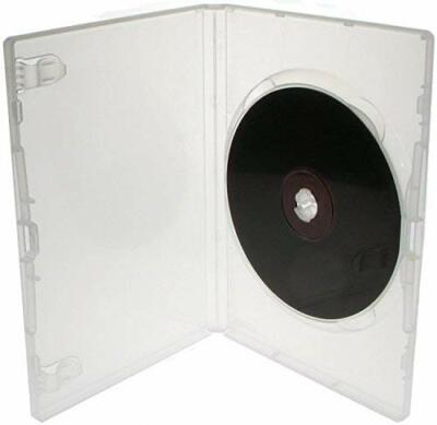 5 x Amaray Single DVD CLEAR Case 14mm Spine Holds 1 Disc Cases New | eBay