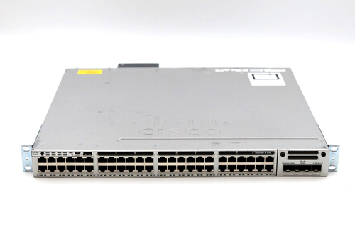 Cisco Catalyst 3850 48-Port Gigabit POE+ UPOE Switch W/Ears P/N: WS ...
