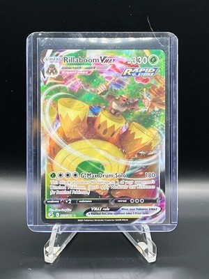 Rillaboom VMAX 023/264 Pokemon TCG Fusion Strike Ultra Rare #RILLABOOM ...