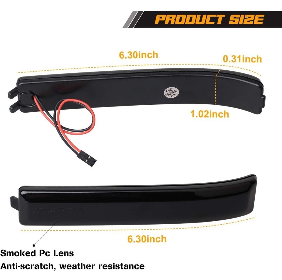 LED Side Mirror Sequential Turn Signal Light Lamp For 2009-2014 Ford ...