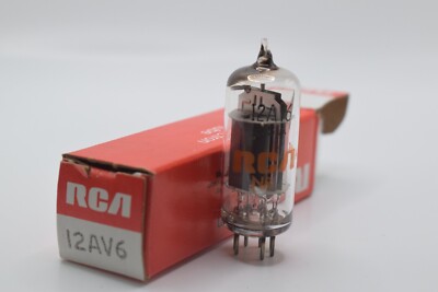 NOS RCA 12AV6 VINTAGE TUBE - NEW IN BOX NEVER IN SERVICE (13) | eBay